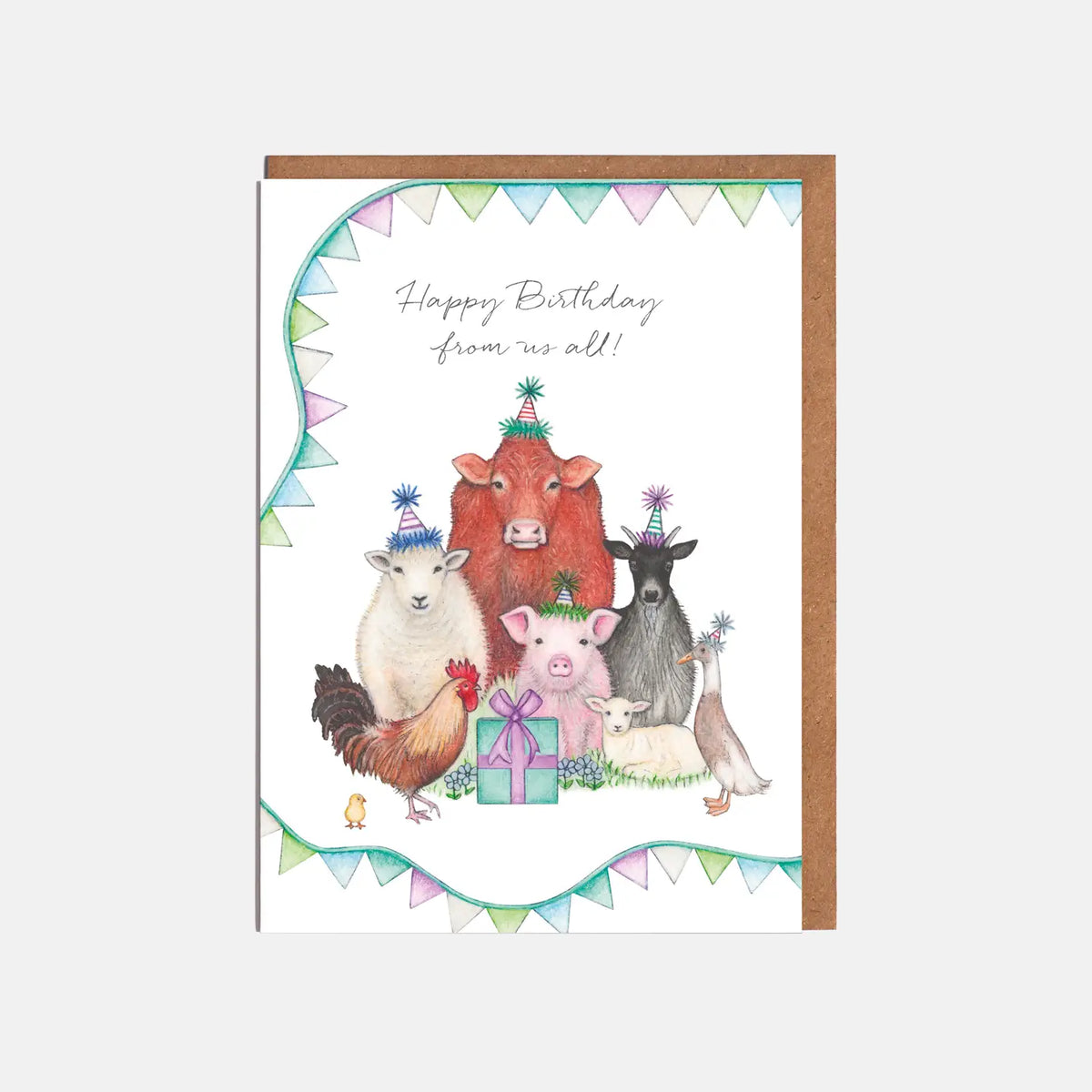 Farm Animals Birthday Card - 'happy Birthday from Us All!' – Rua