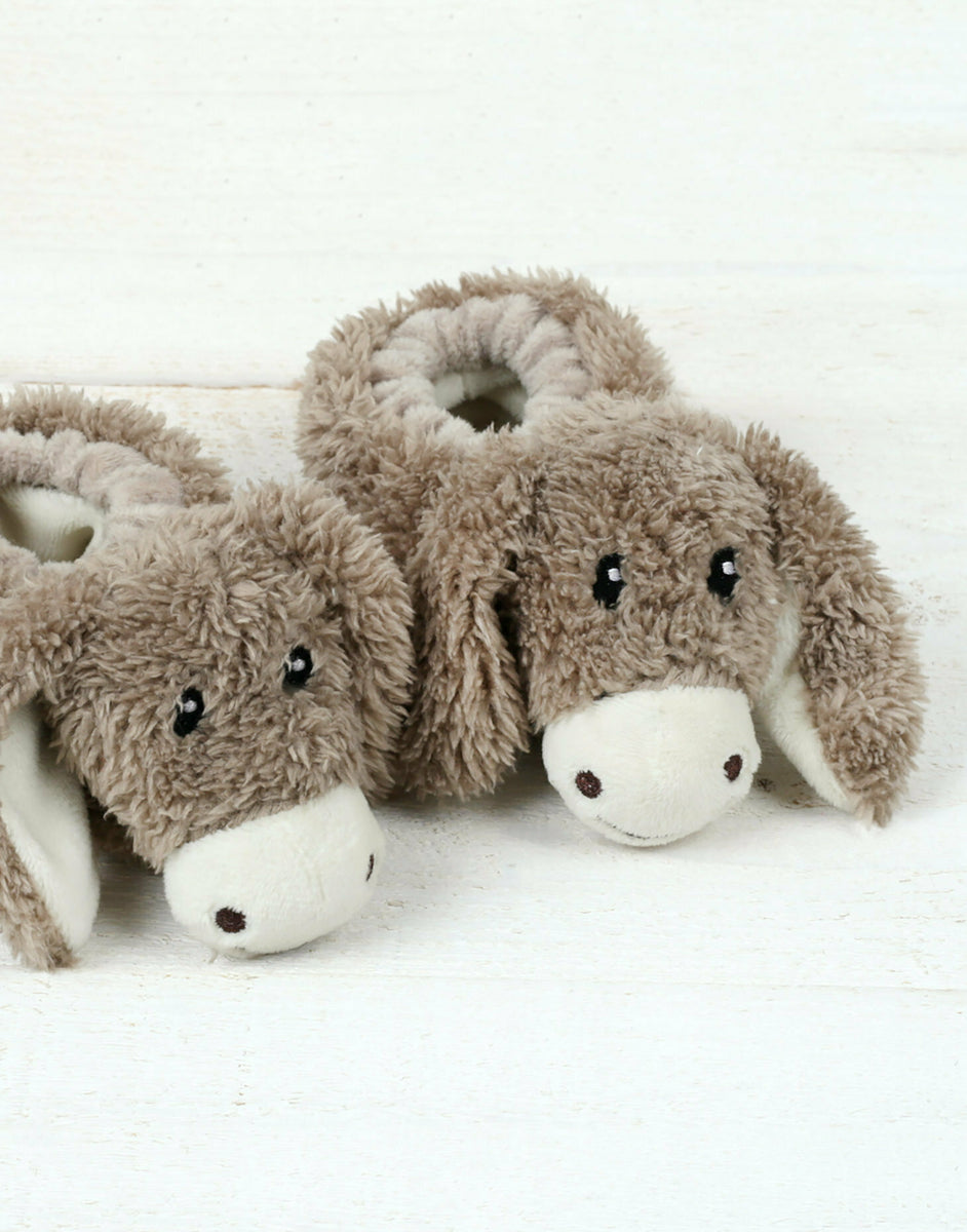 Cuddly Soft Donkey Baby Slippers 0-6 Months – Rua